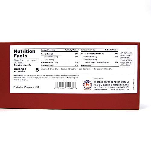 Hsu's ginseng slices for wellness