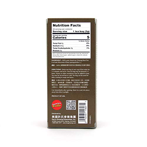 Hsu's ginseng tea for vitality