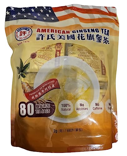 Hsu's Root To Health ginseng tea bags