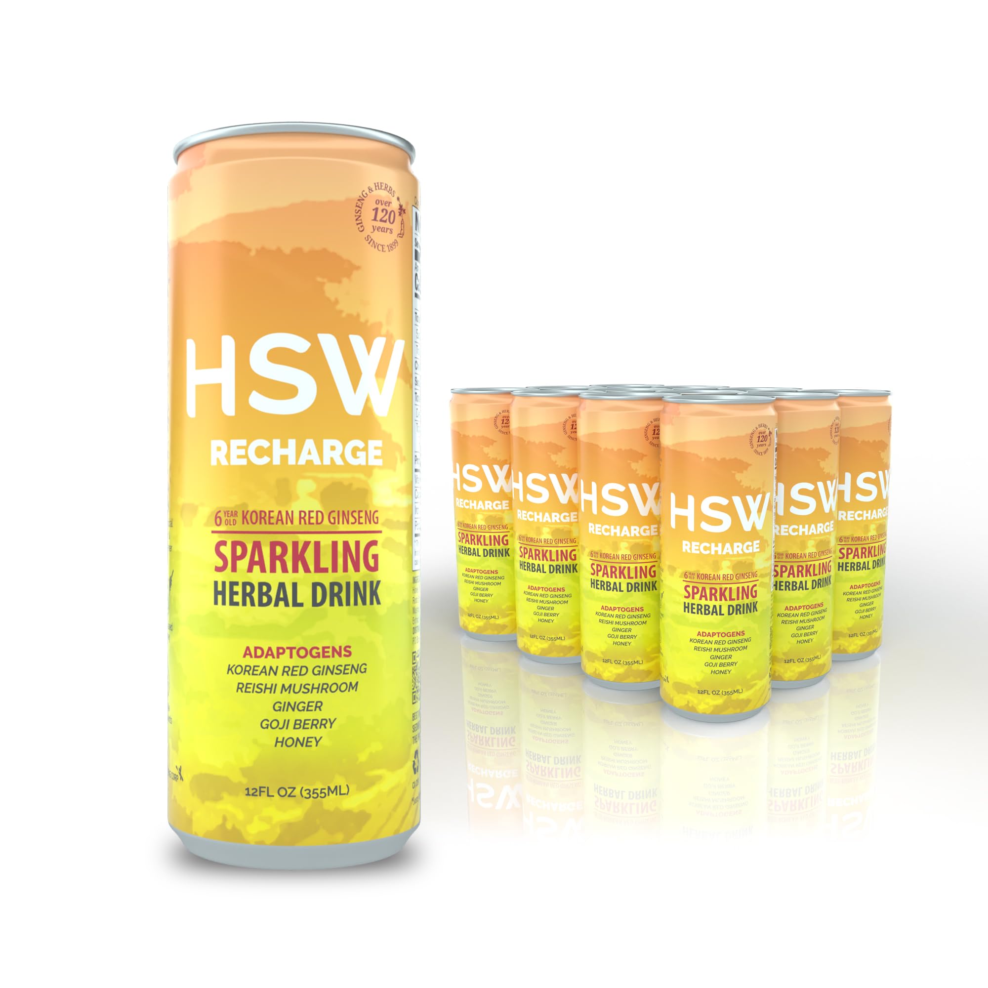 HSW Recharge ginseng sparkling drink