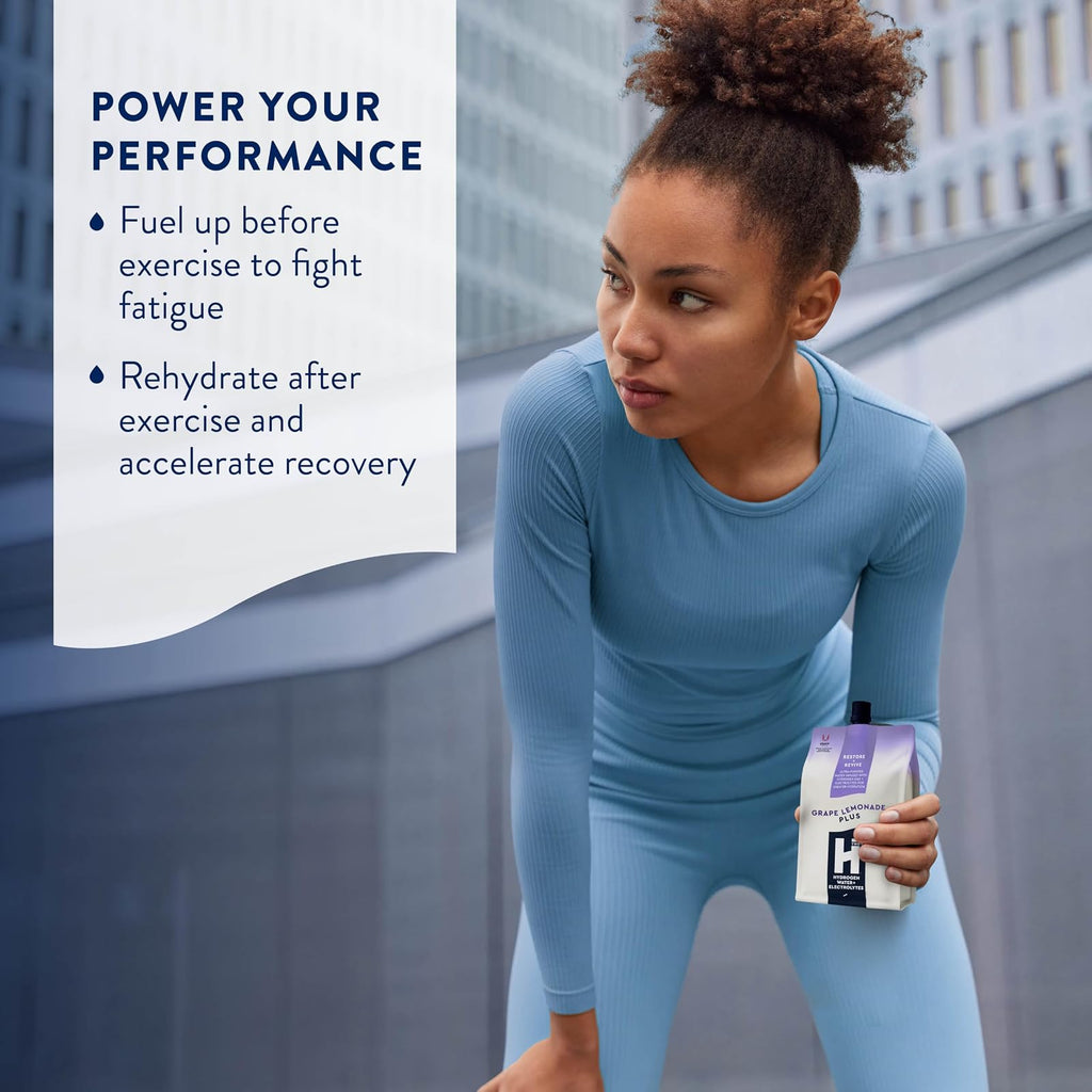 HTWO Plus grape lemonade flavour