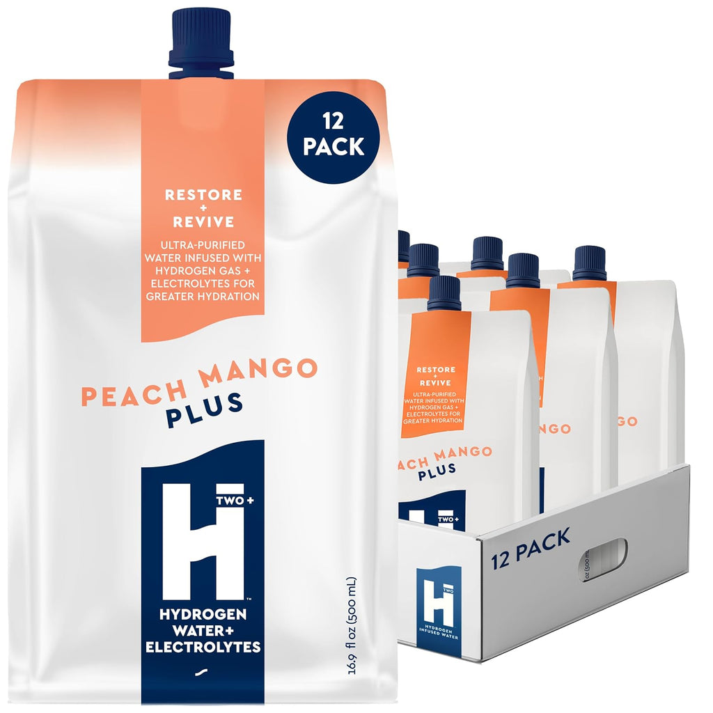 HTWO Plus hydrogen water peach mango