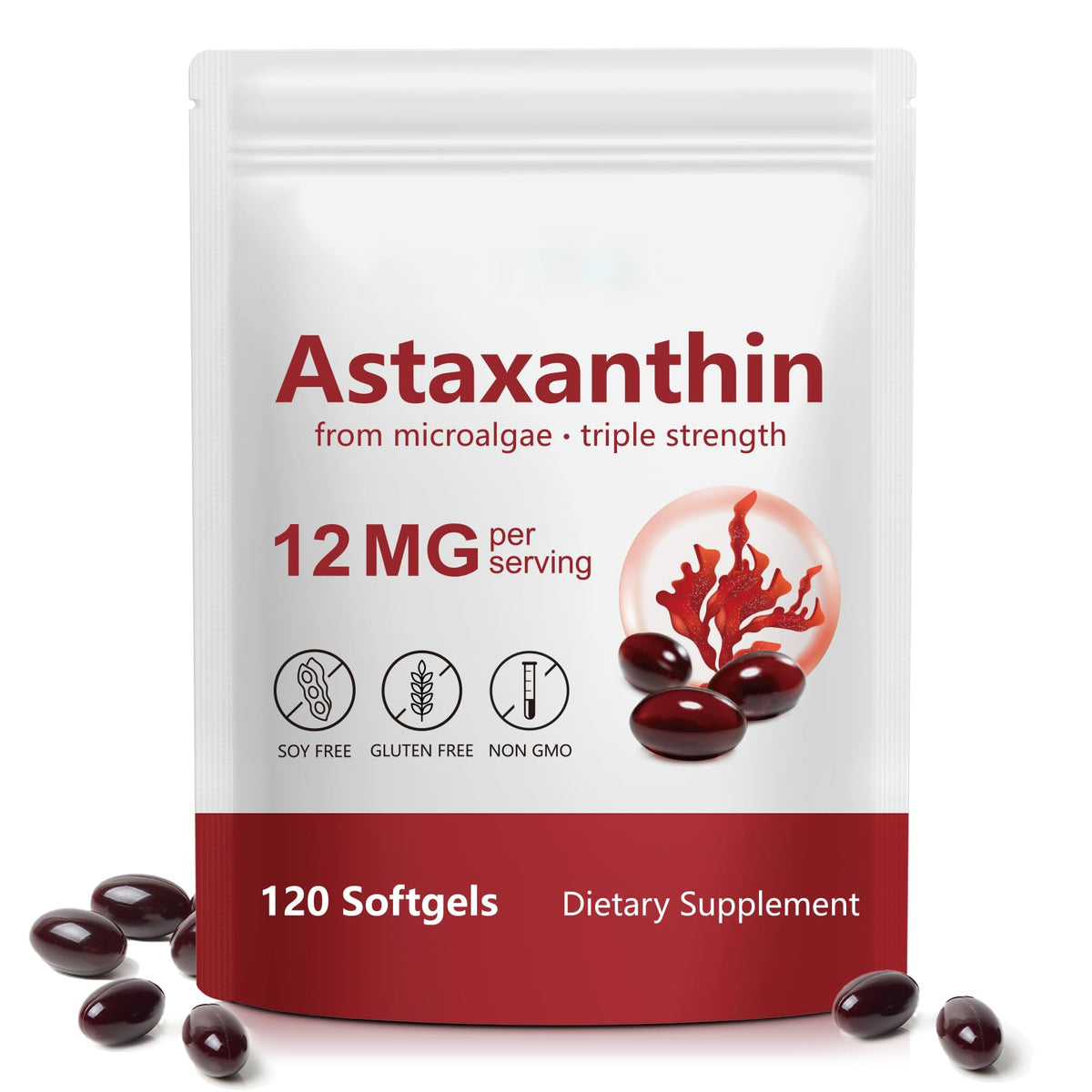 HUALIJIA Astaxanthin 12 mg softgels