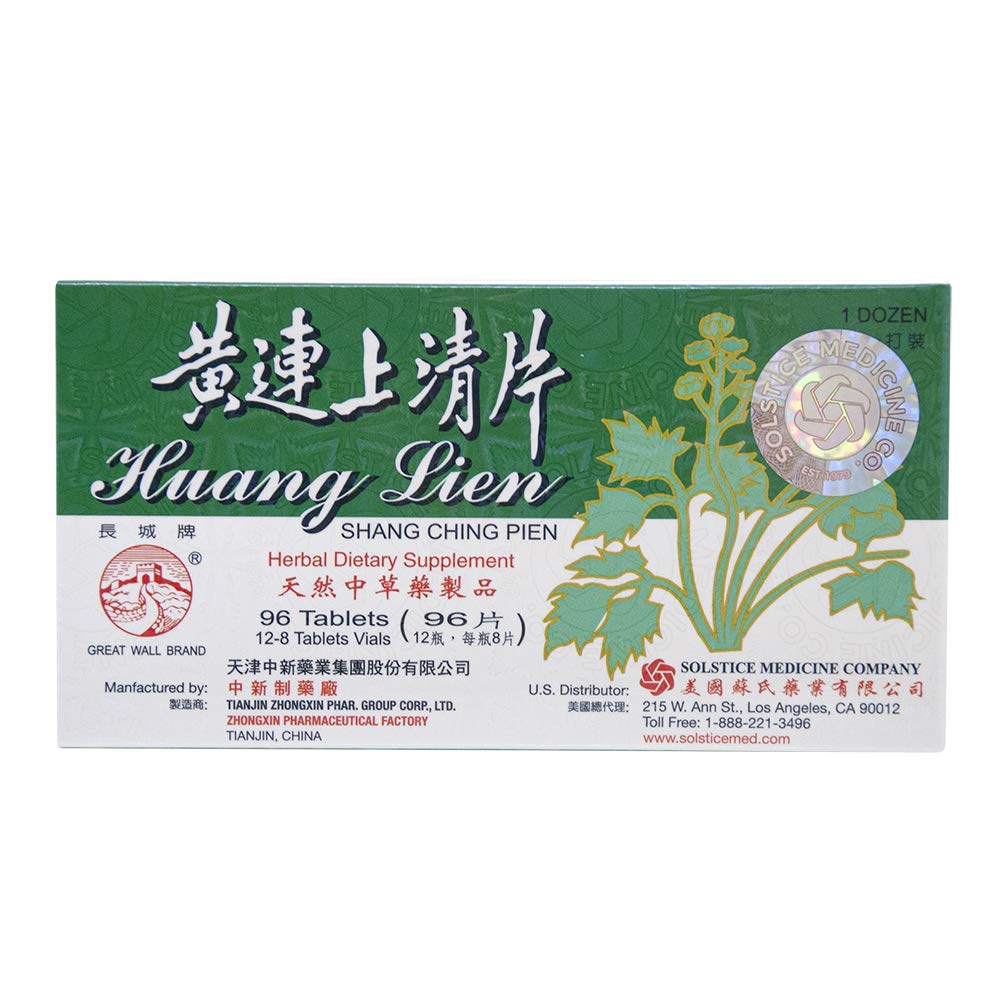 Huang Lien Shang Ching Pien herbal supplement