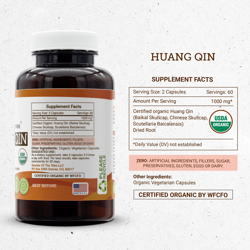 Huang Qin herbal capsules for daily health