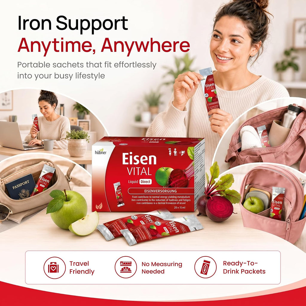 hübner iron vital 10 mg packets