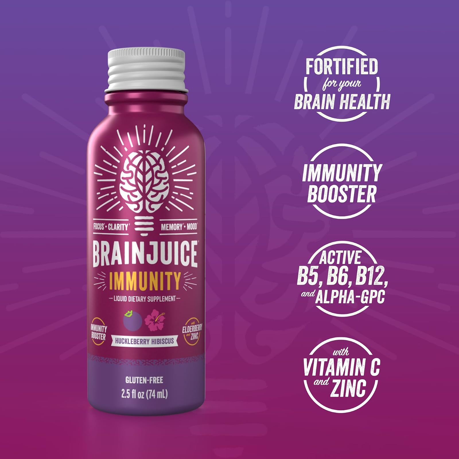 Huckleberry Hibiscus flavour energy shot
