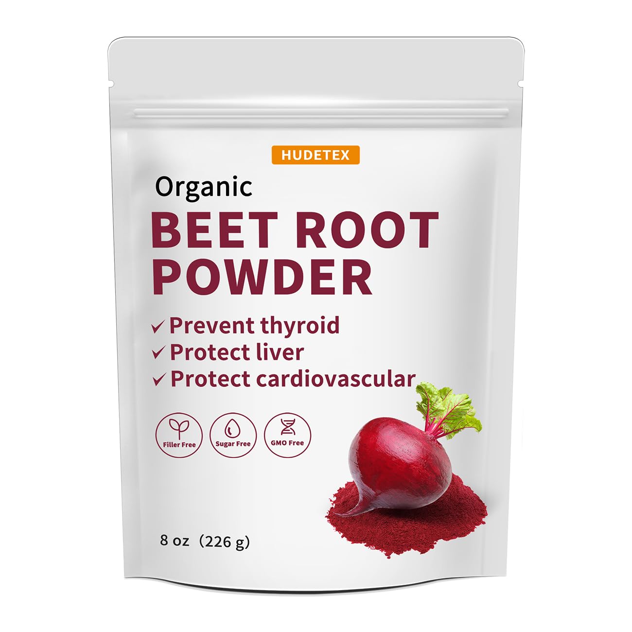 Hudetex beetroot powder for energy