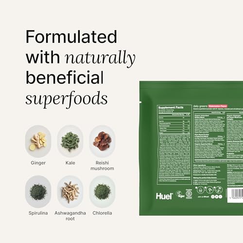 Huel Daily Greens spirulina for energy