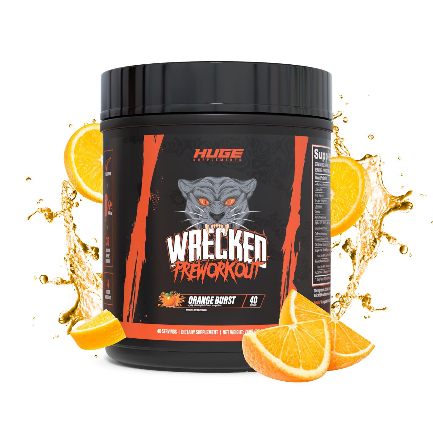 Huge Supplements pre-workout with 30 servings