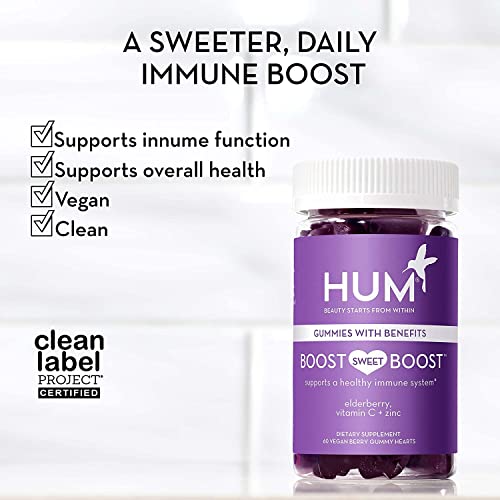 HUM Boost elderberry gummies with zinc