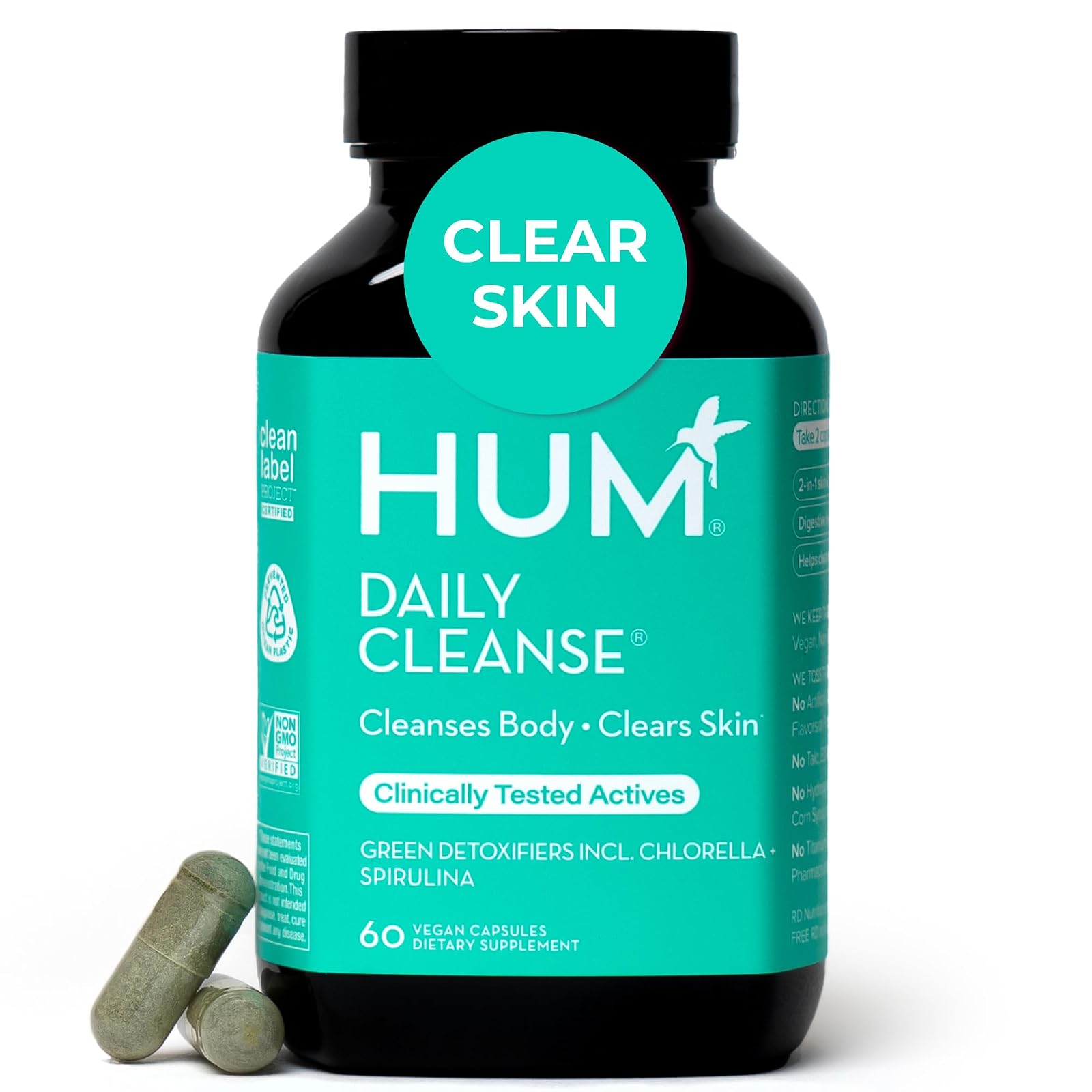 HUM Daily Cleanse multivitamins for skin health