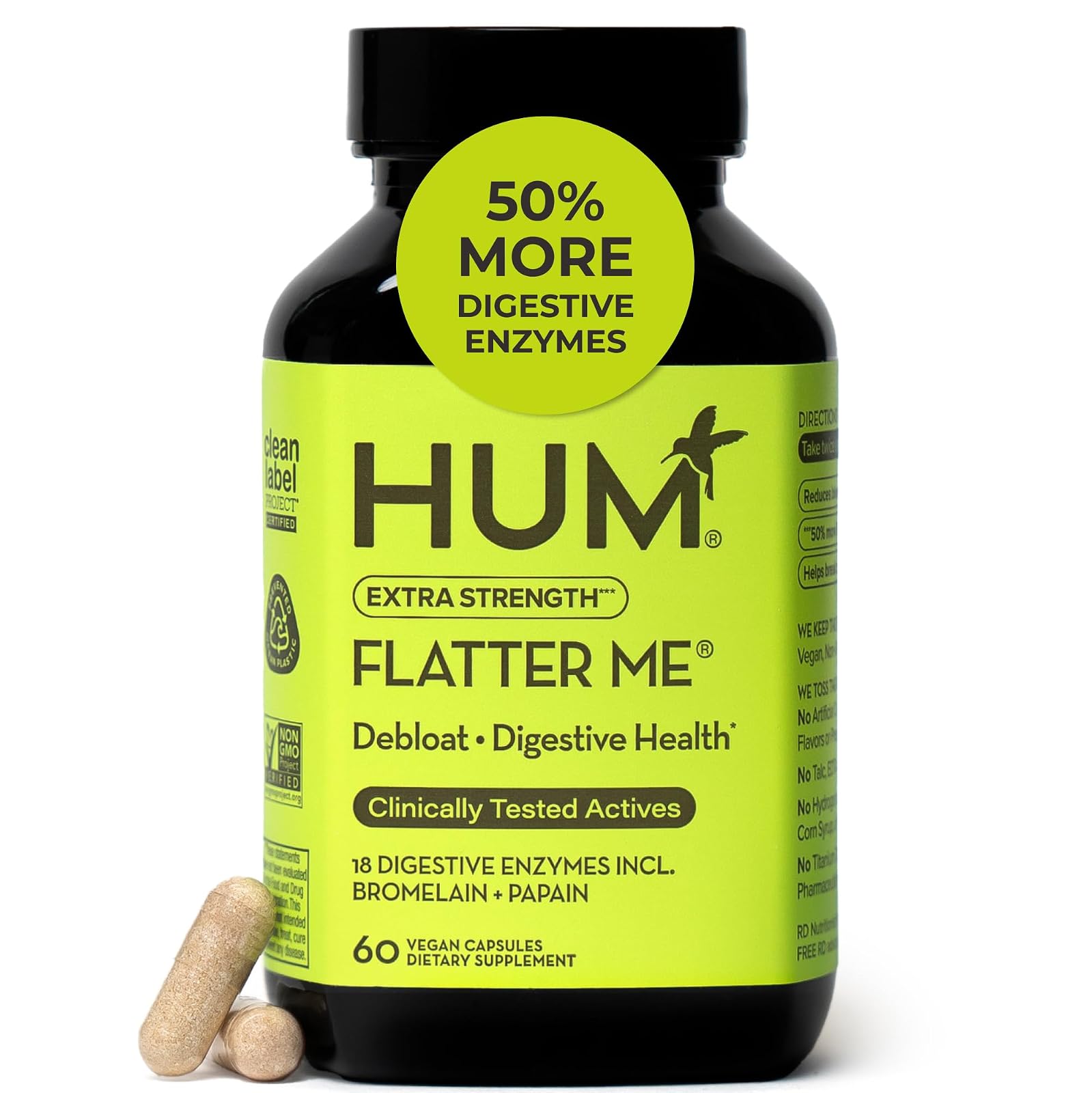 HUM digestive enzymes for bloating relief