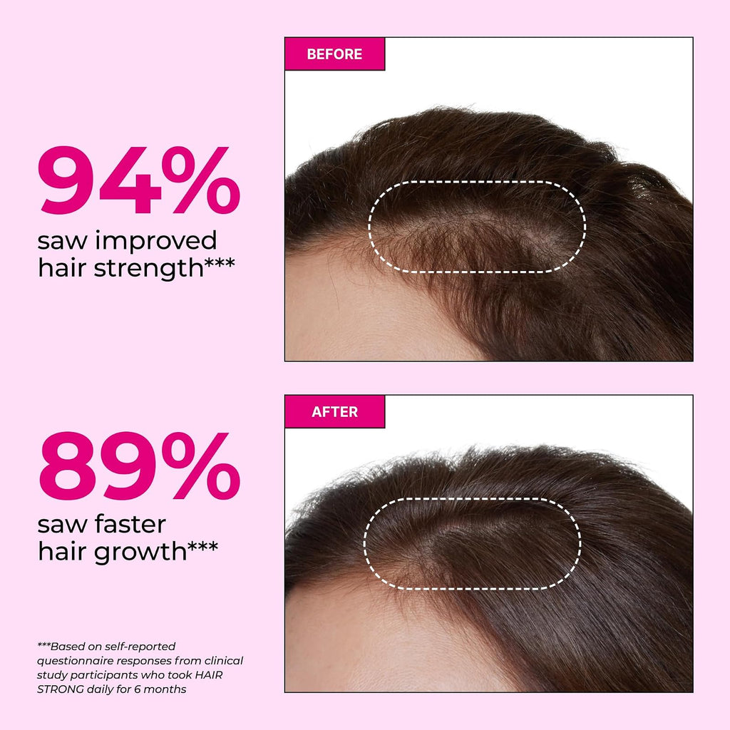 HUM Hair Strong gummies with biotin