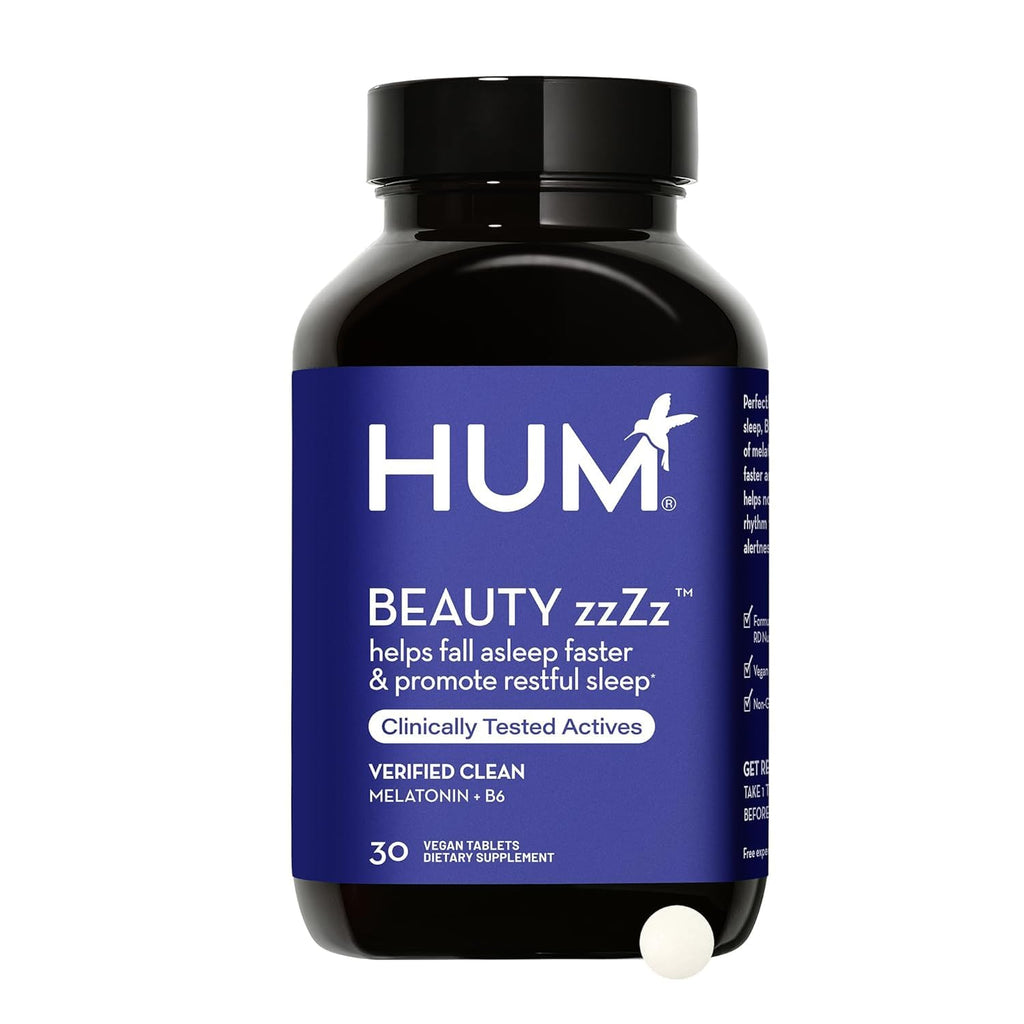 HUM melatonin sleep supplement capsules