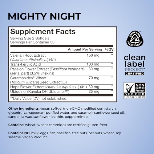 HUM Mighty Night softgels for wellness