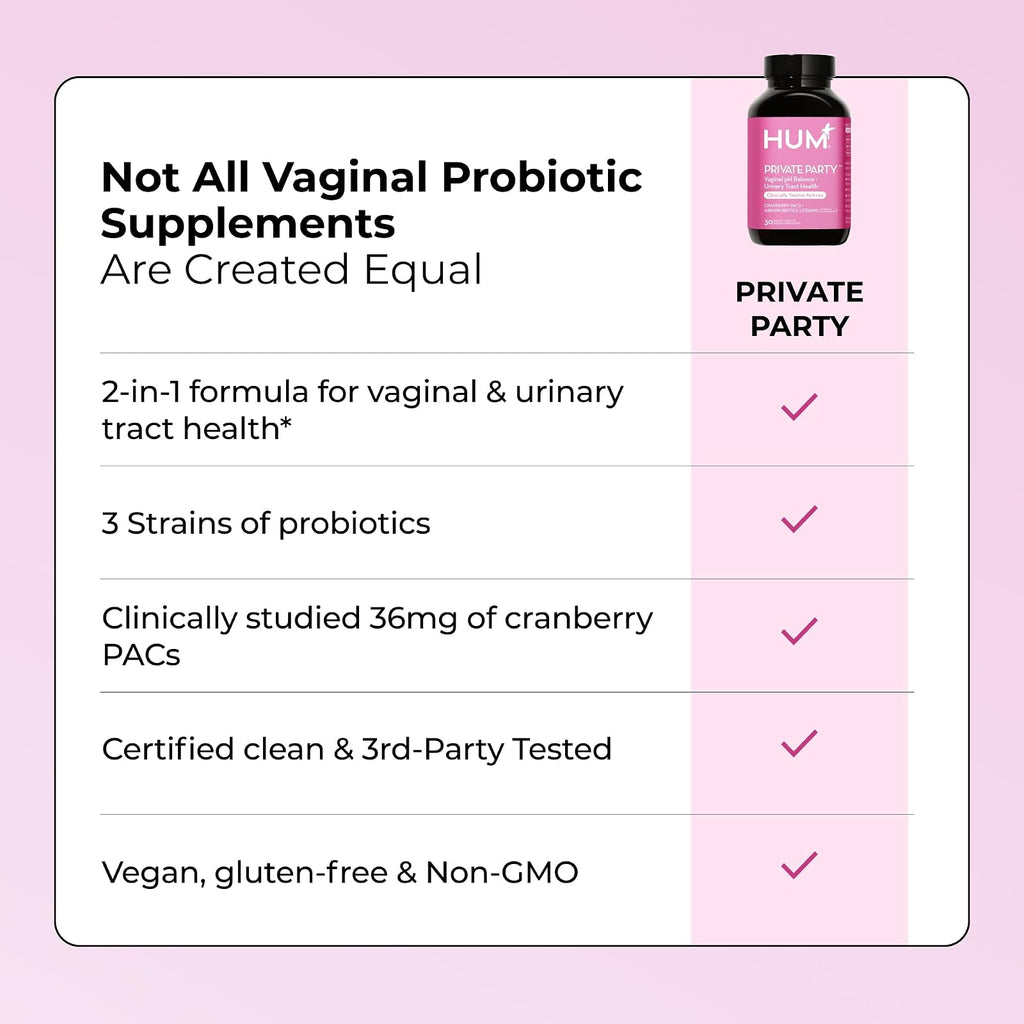 HUM Private Party probiotic benefits
