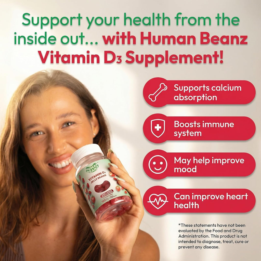 Human Beanz Vitamin D3 for strong bones