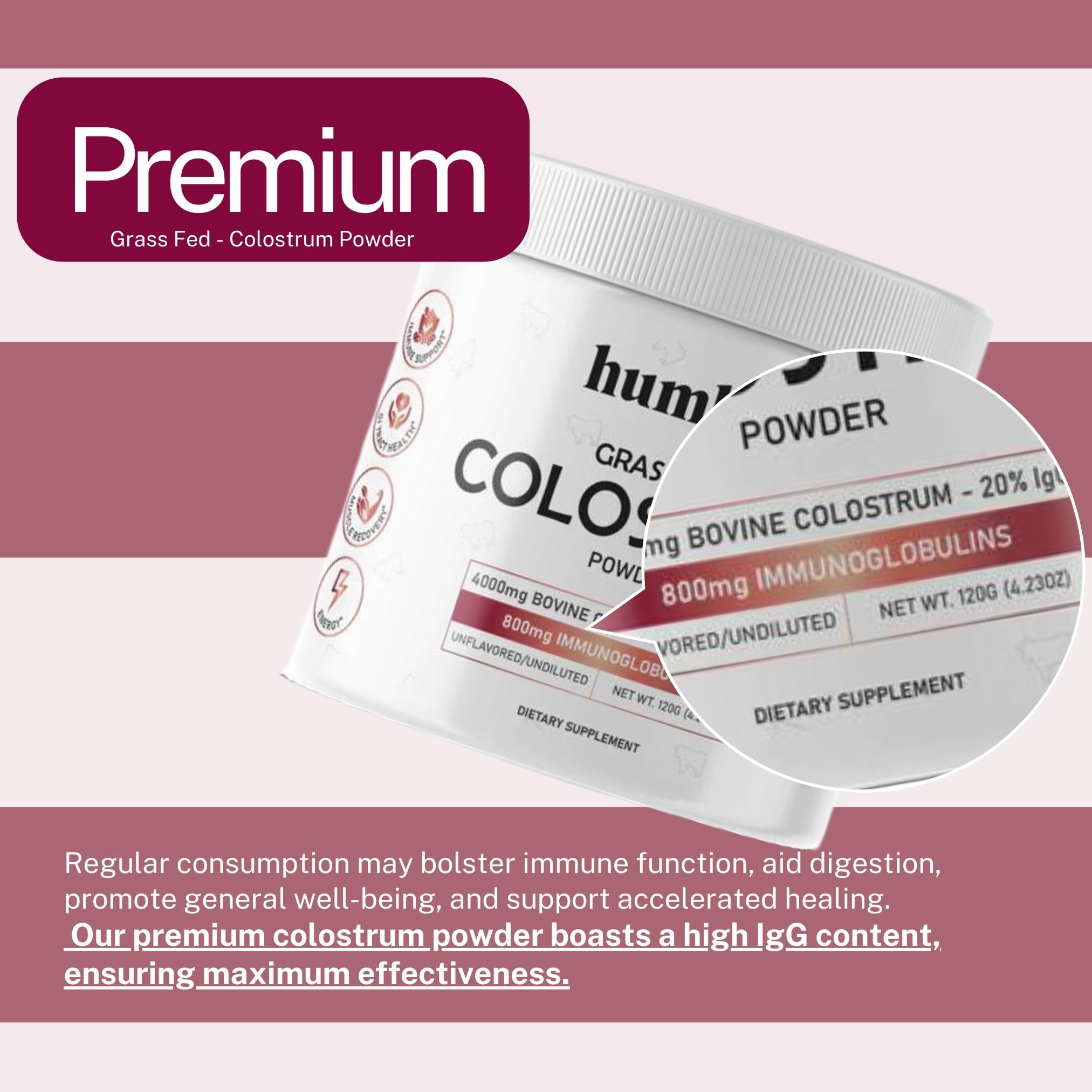 Humble Grass Fed colostrum for vitality