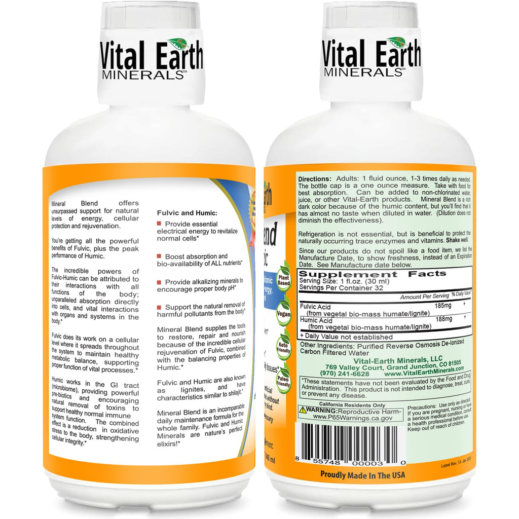 humic mineral blend for recovery
