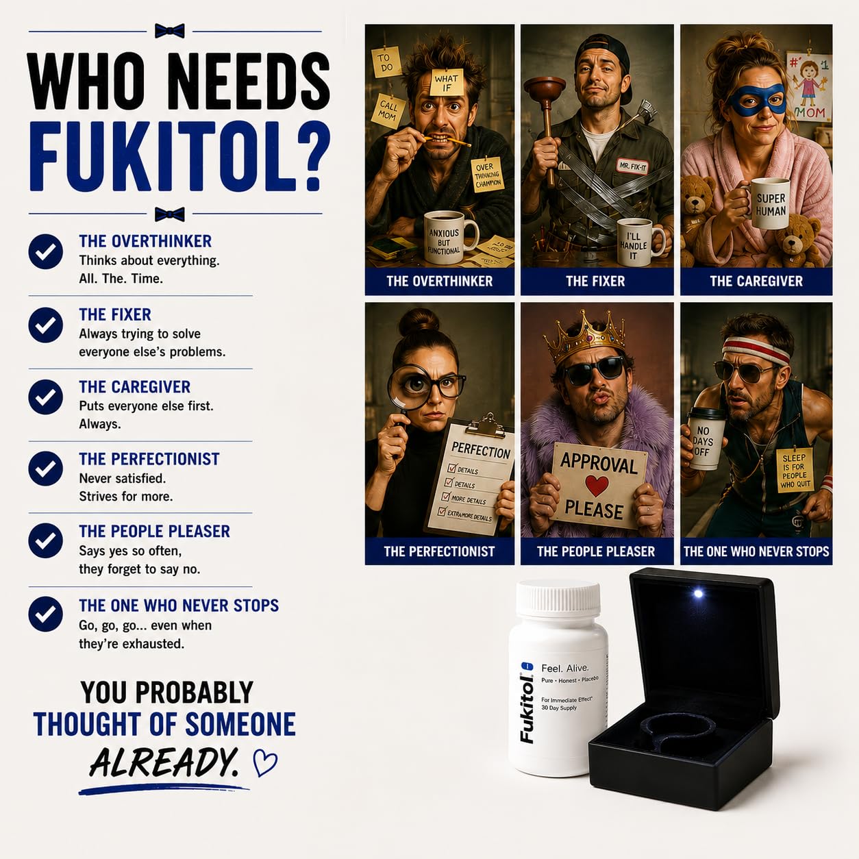 humorous placebo pills for laughs