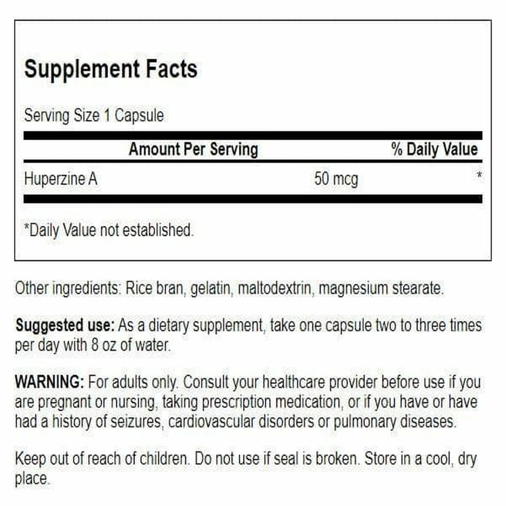 Huperzine A 50 mcg brain health
