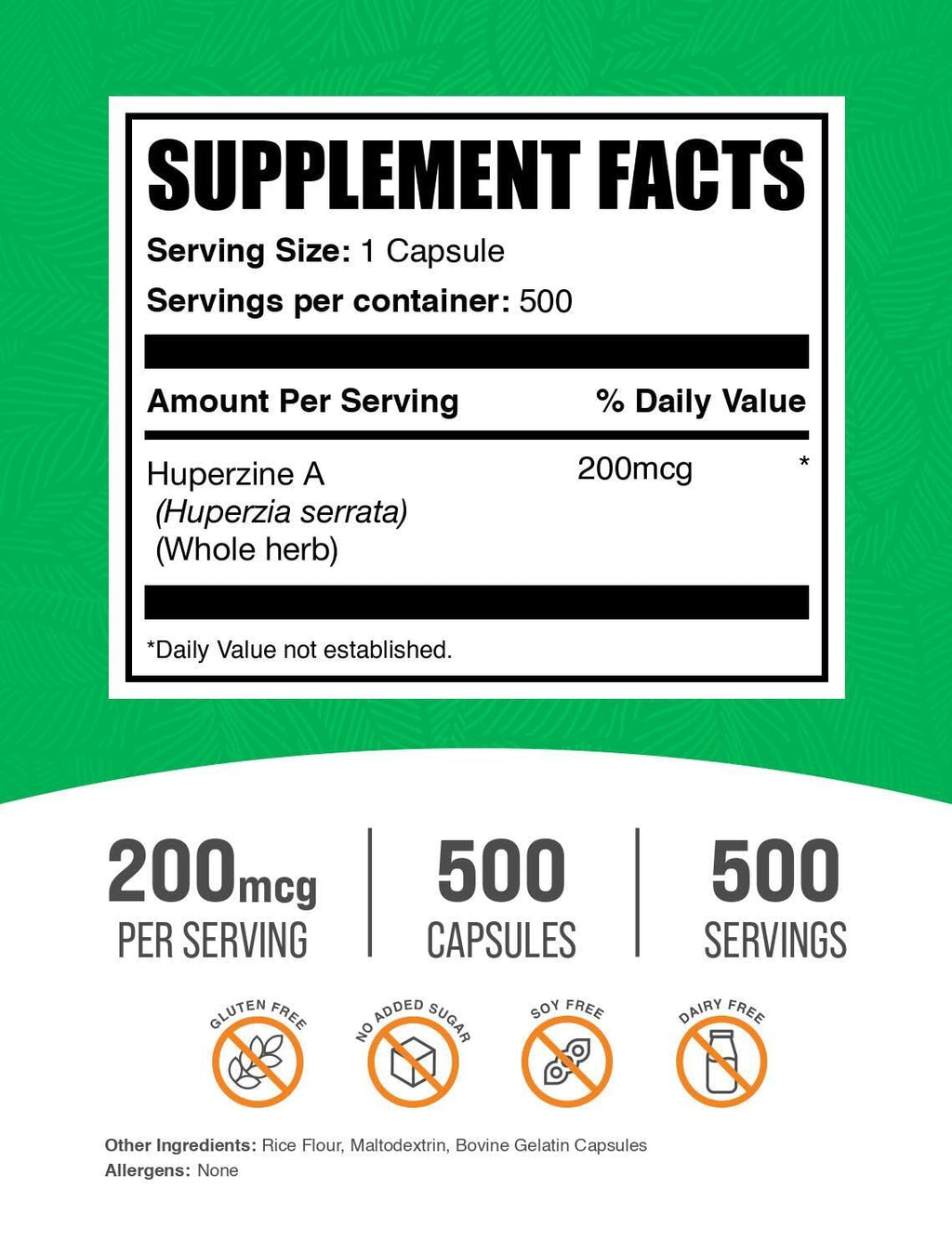 Huperzine A capsules for seniors