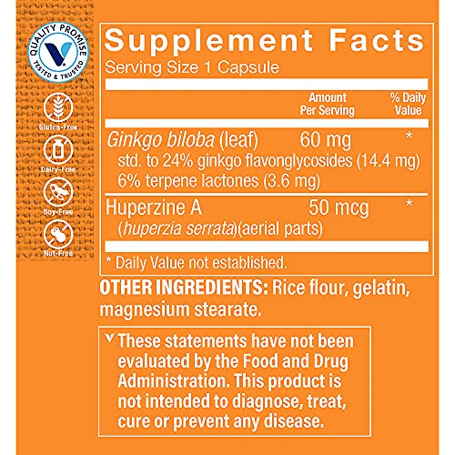 Huperzine A for cognitive support