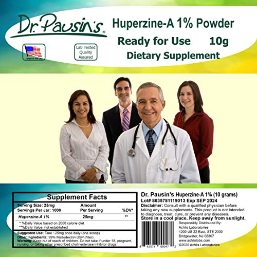 Huperzine-A for improved learning abilities