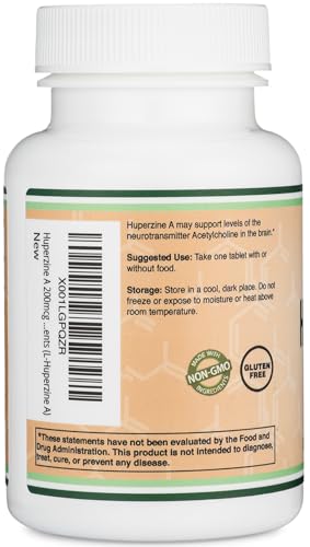 Huperzine A tablets for cognitive support