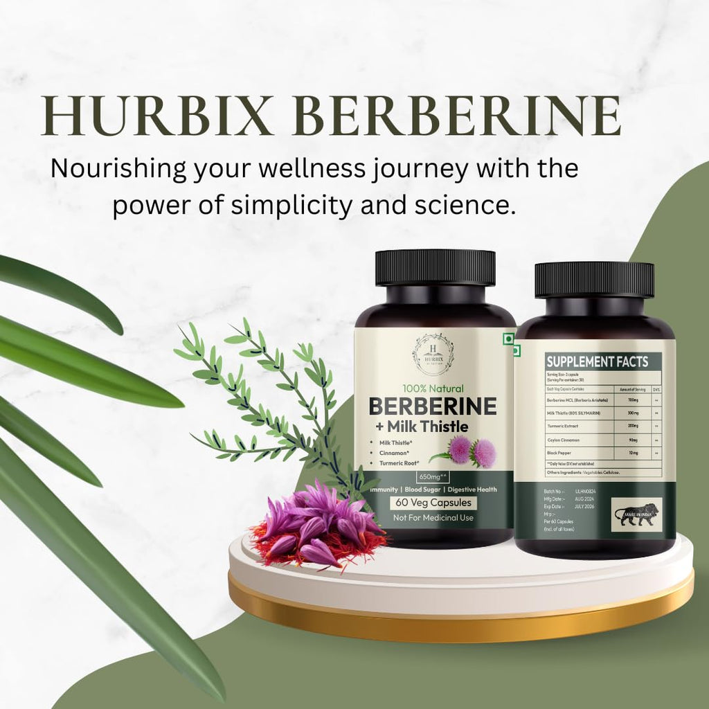Hurbix Berberine turmeric for digestive health