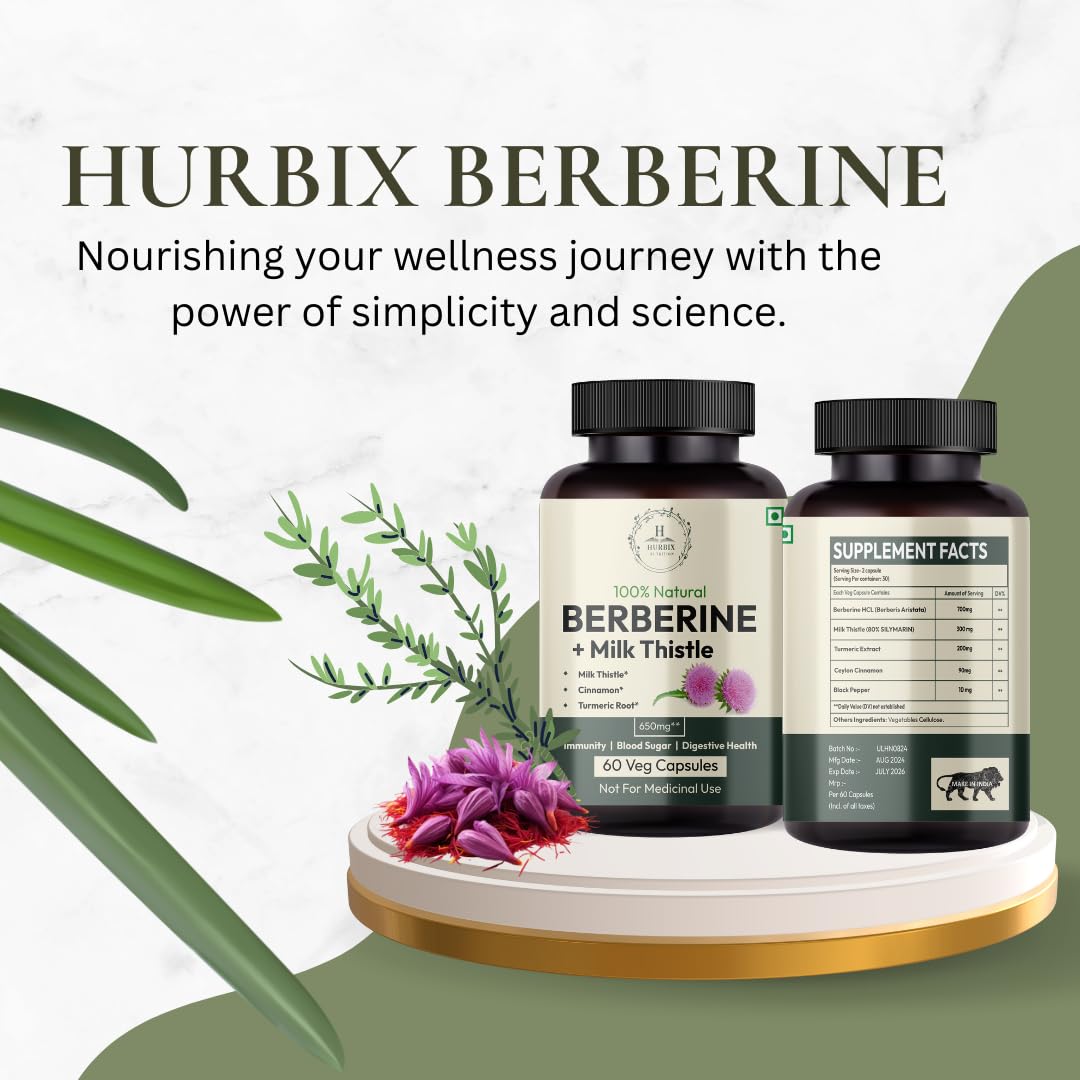 Hurbix Berberine turmeric for digestive health