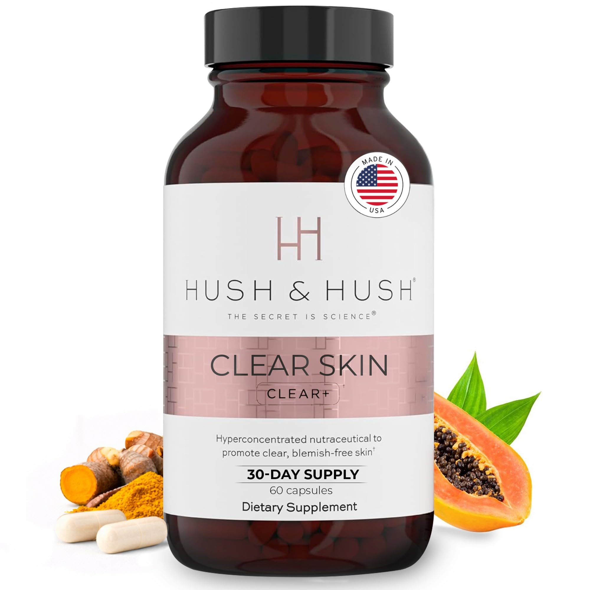 Hush & Hush turmeric acne supplements