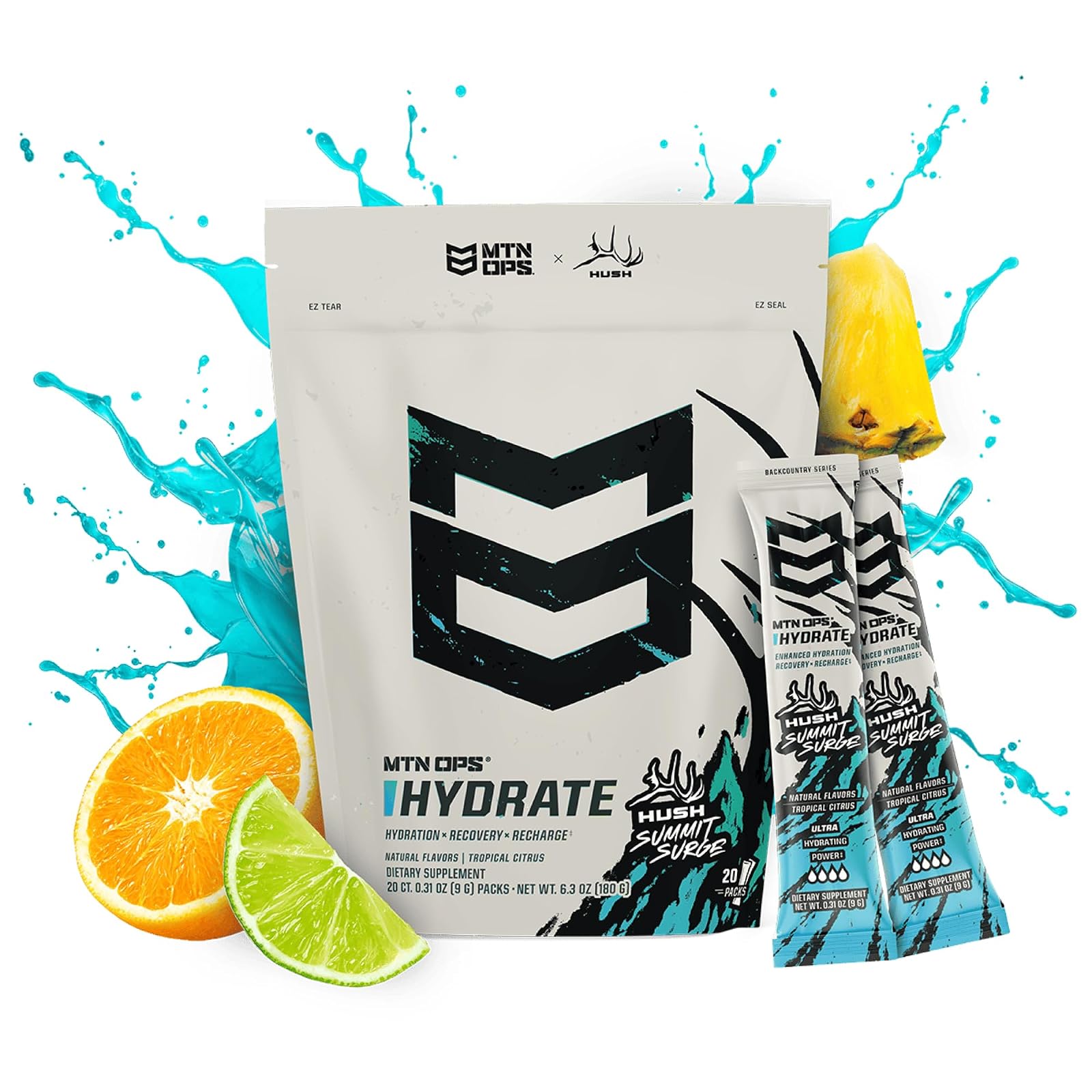 Hush Summit Surge electrolyte drink mix
