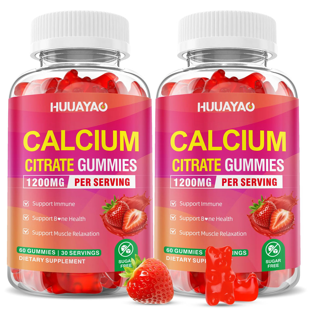 HUUAYAO calcium citrate gummies for strong bones