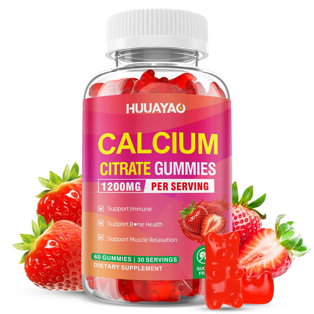 HUUAYAO calcium citrate gummies for strong bones