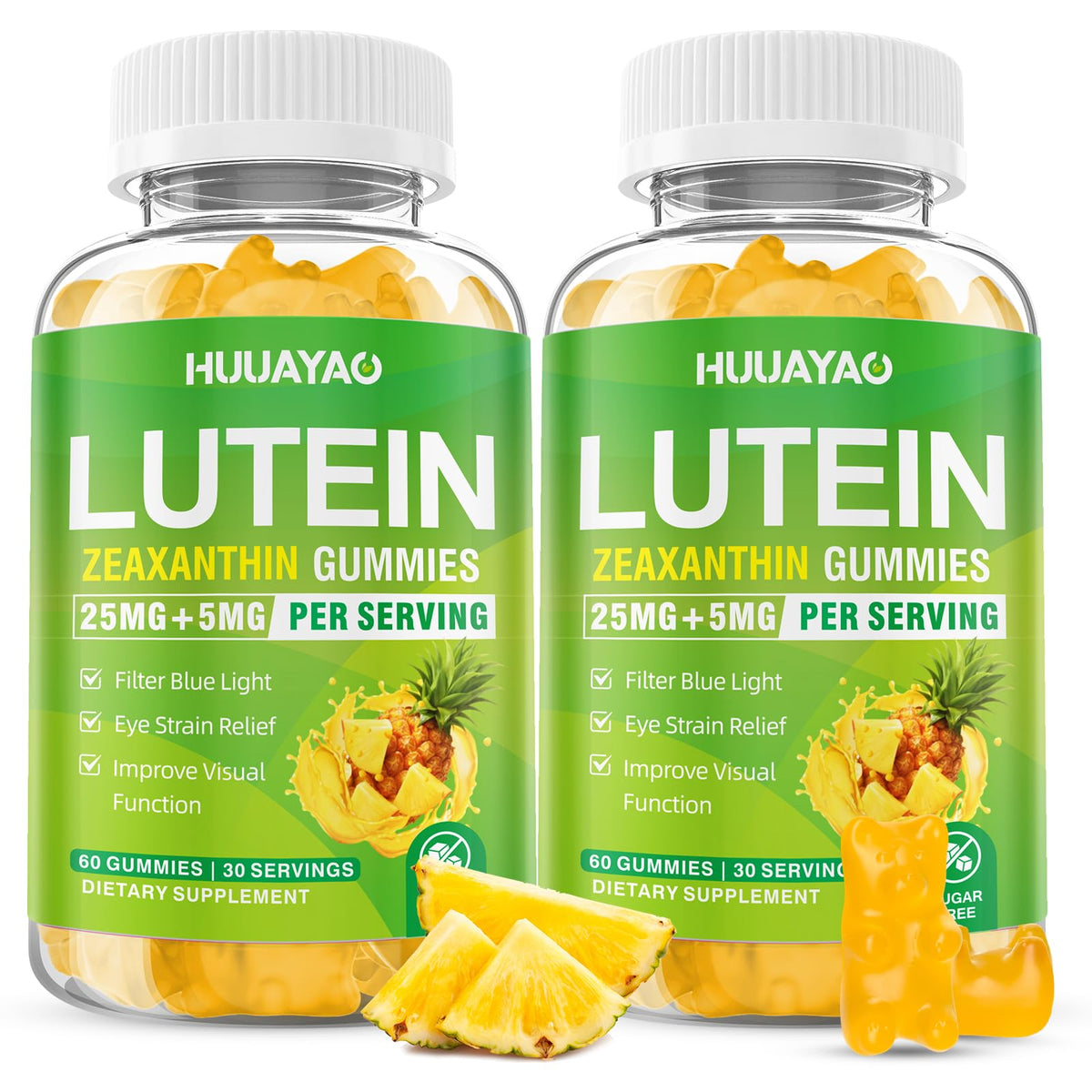 HUUAYAO lutein gummies for eye health