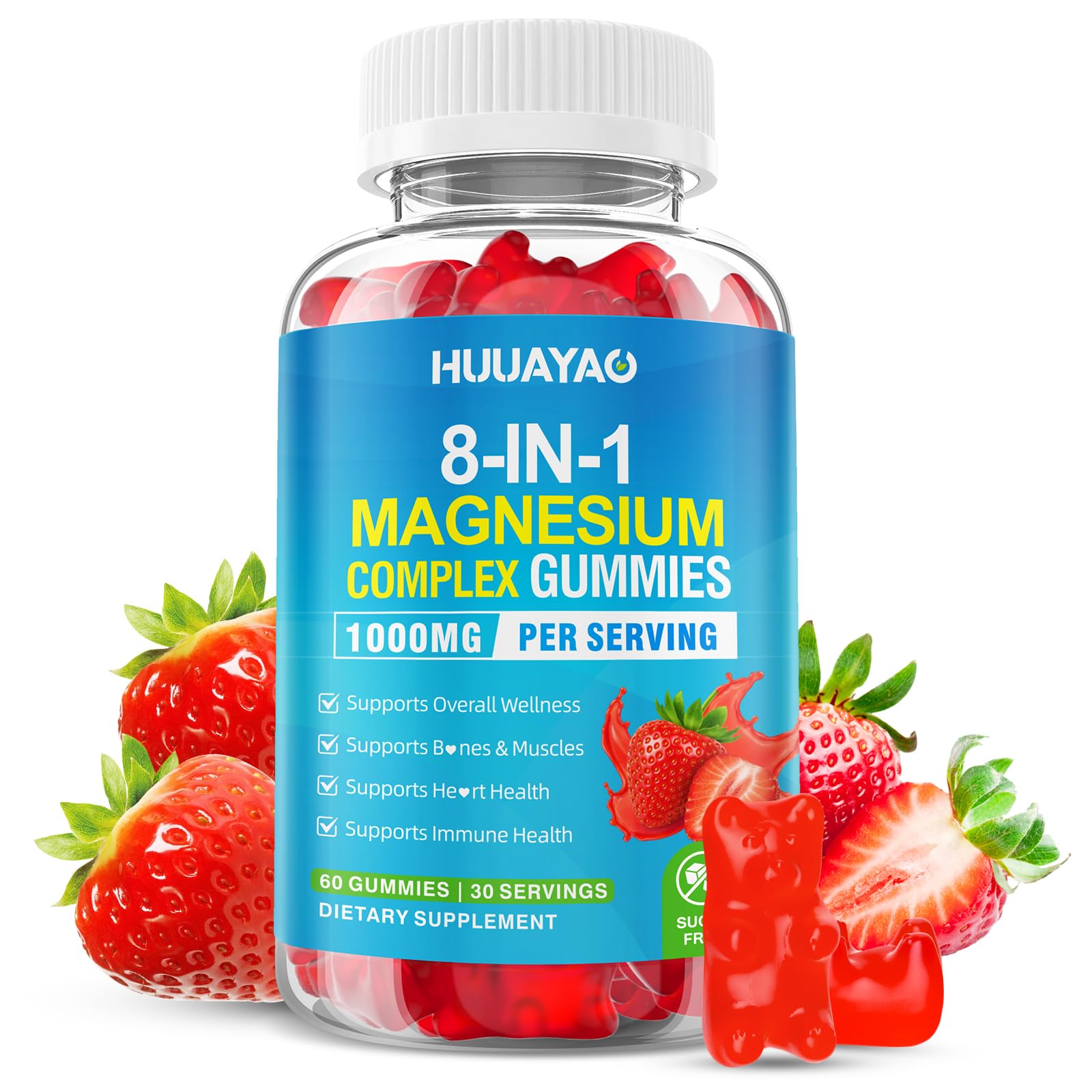 HUUAYAO magnesium complex gummies for relaxation