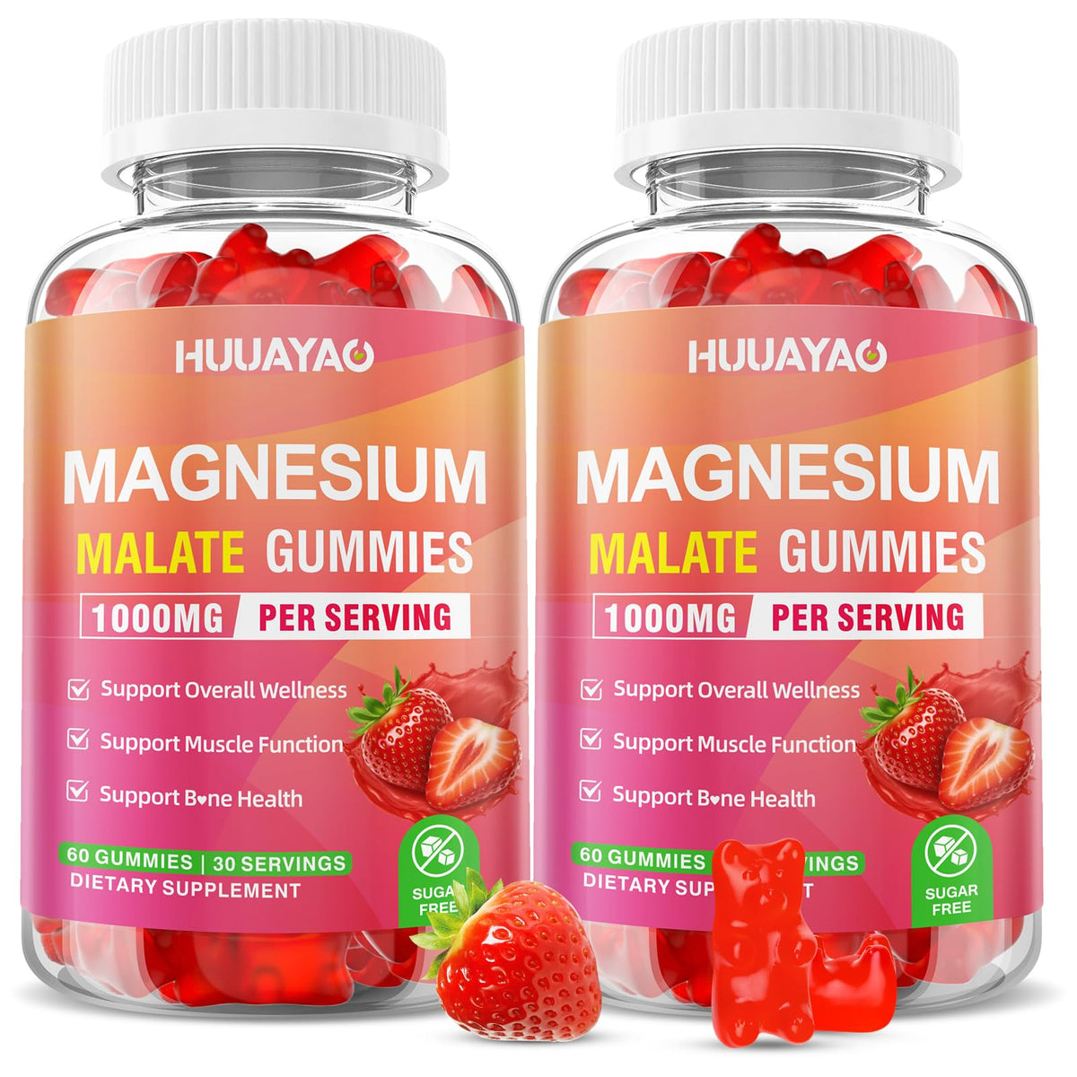 HUUAYAO magnesium malate gummies benefits