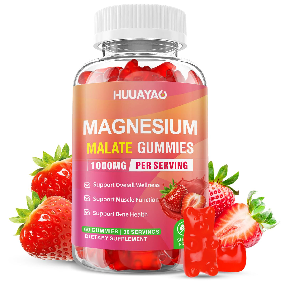 HUUAYAO magnesium malate gummies benefits