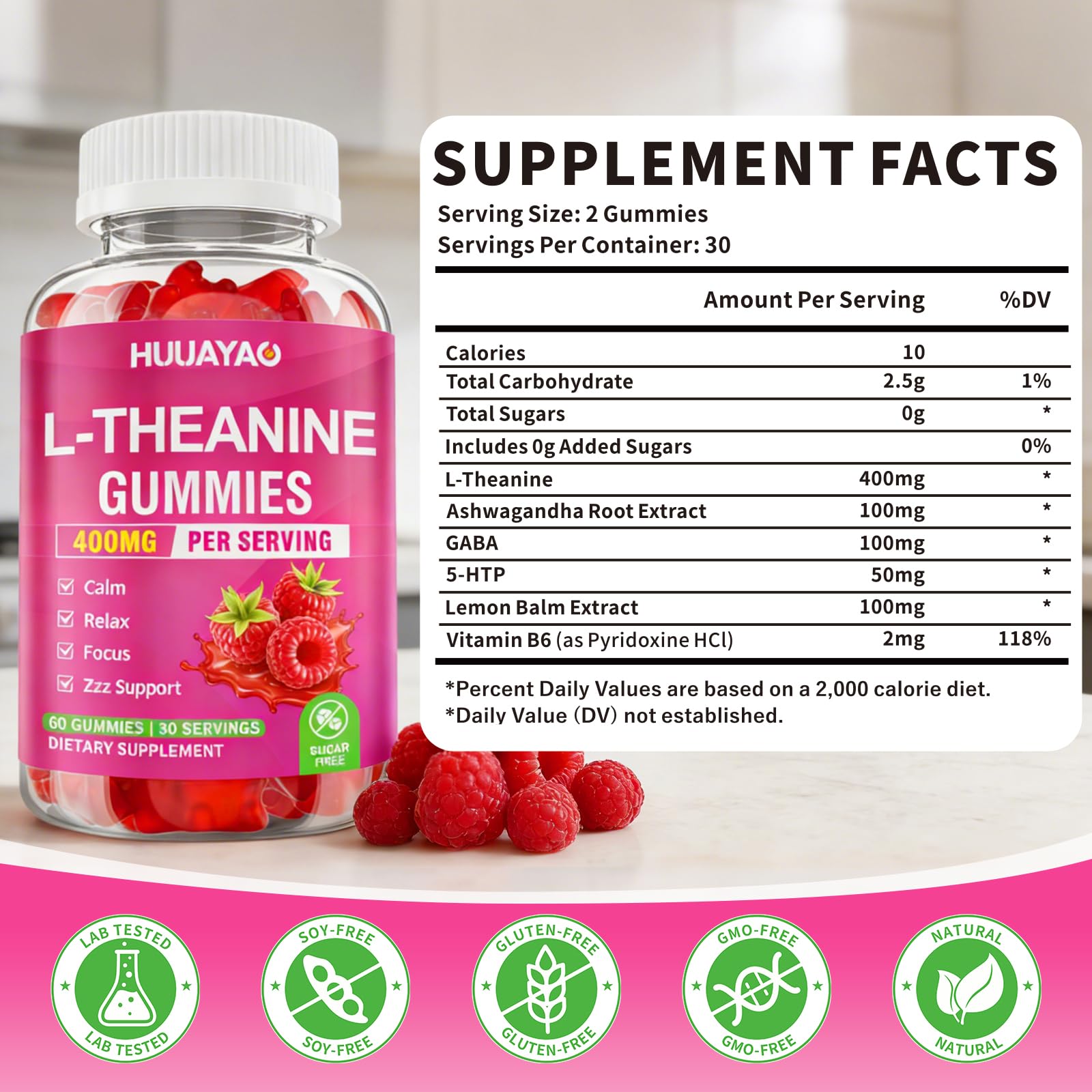 HUUAYAO multivitamins for stress relief