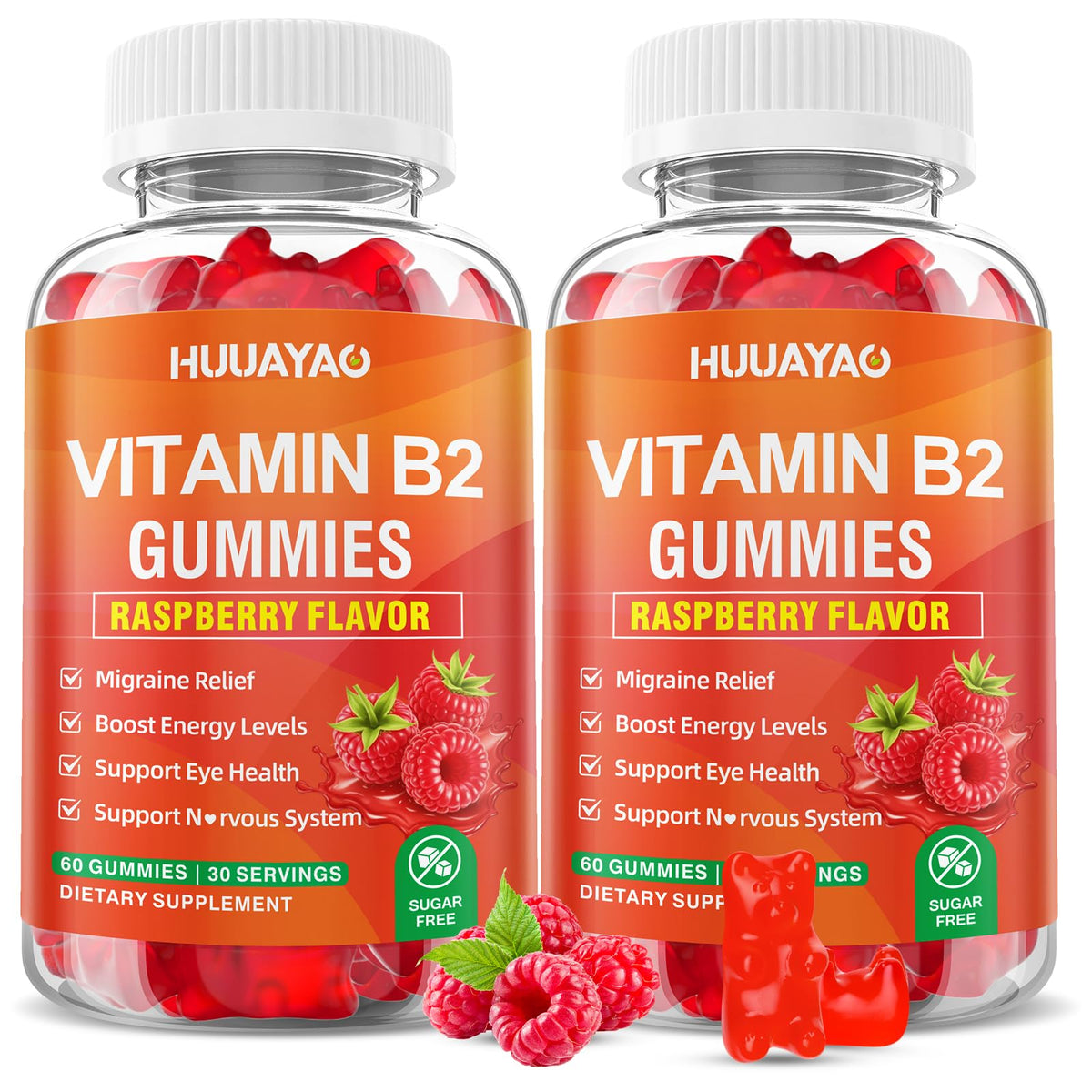 HUUAYAO Vitamin B2 gummies for energy