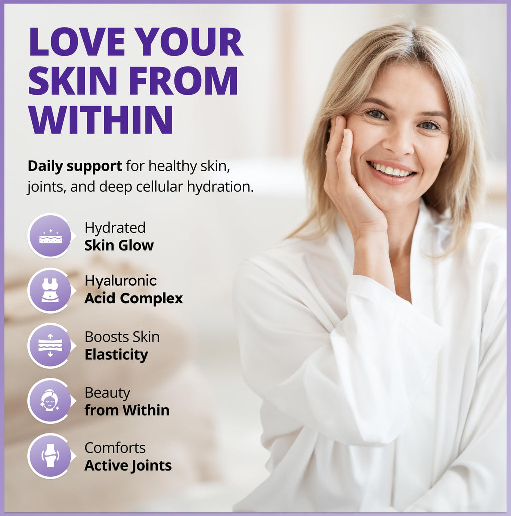 Hyaluronate capsules for skin health