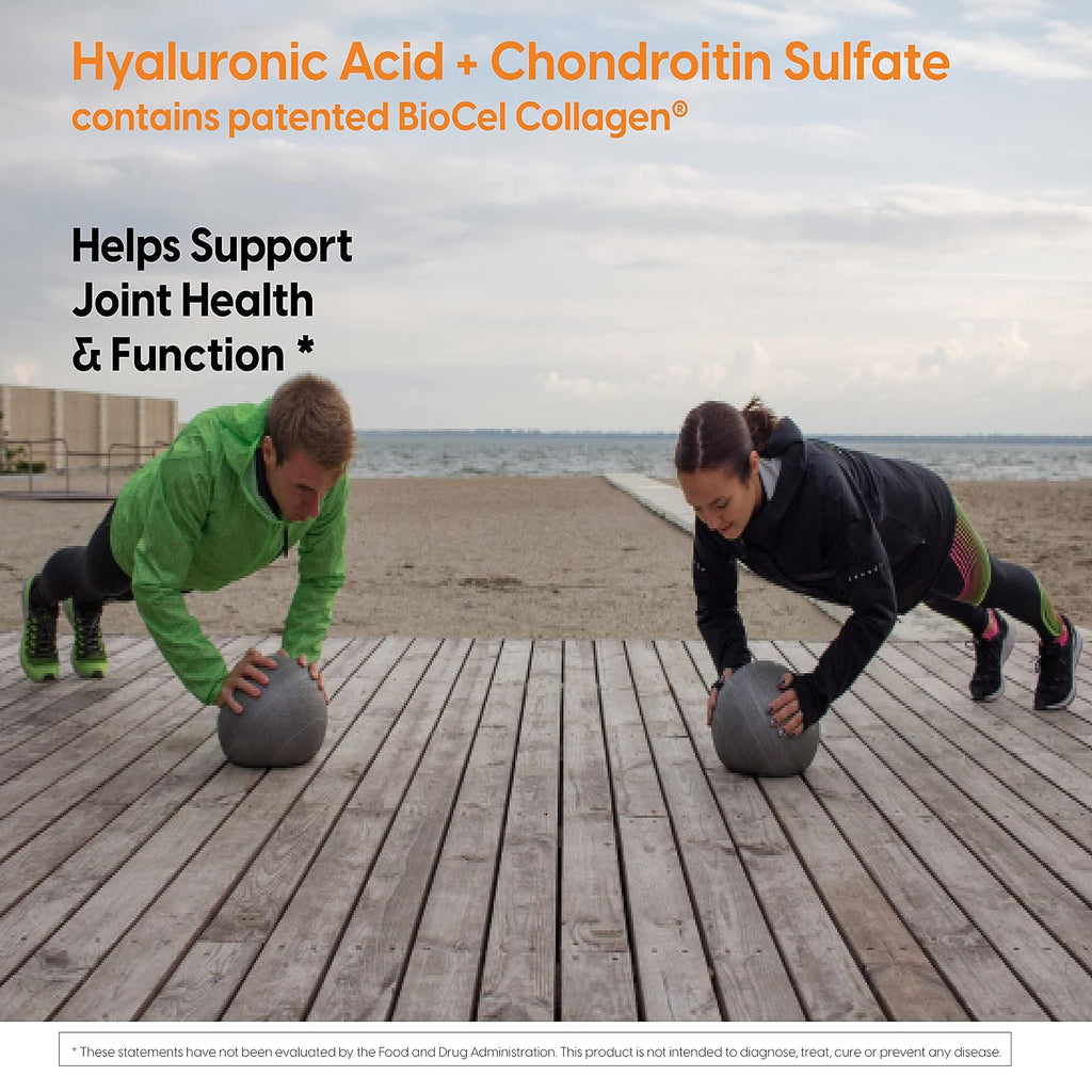 Hyaluronic acid and chondroitin synergy