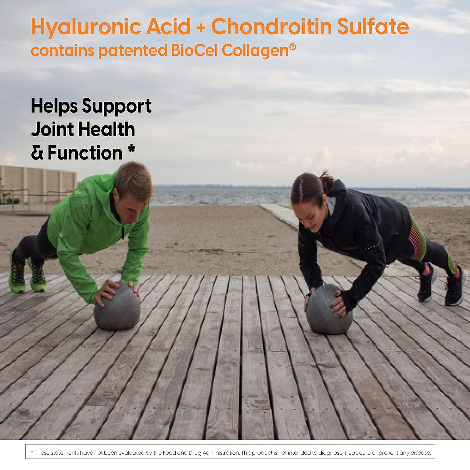 Hyaluronic acid and chondroitin synergy