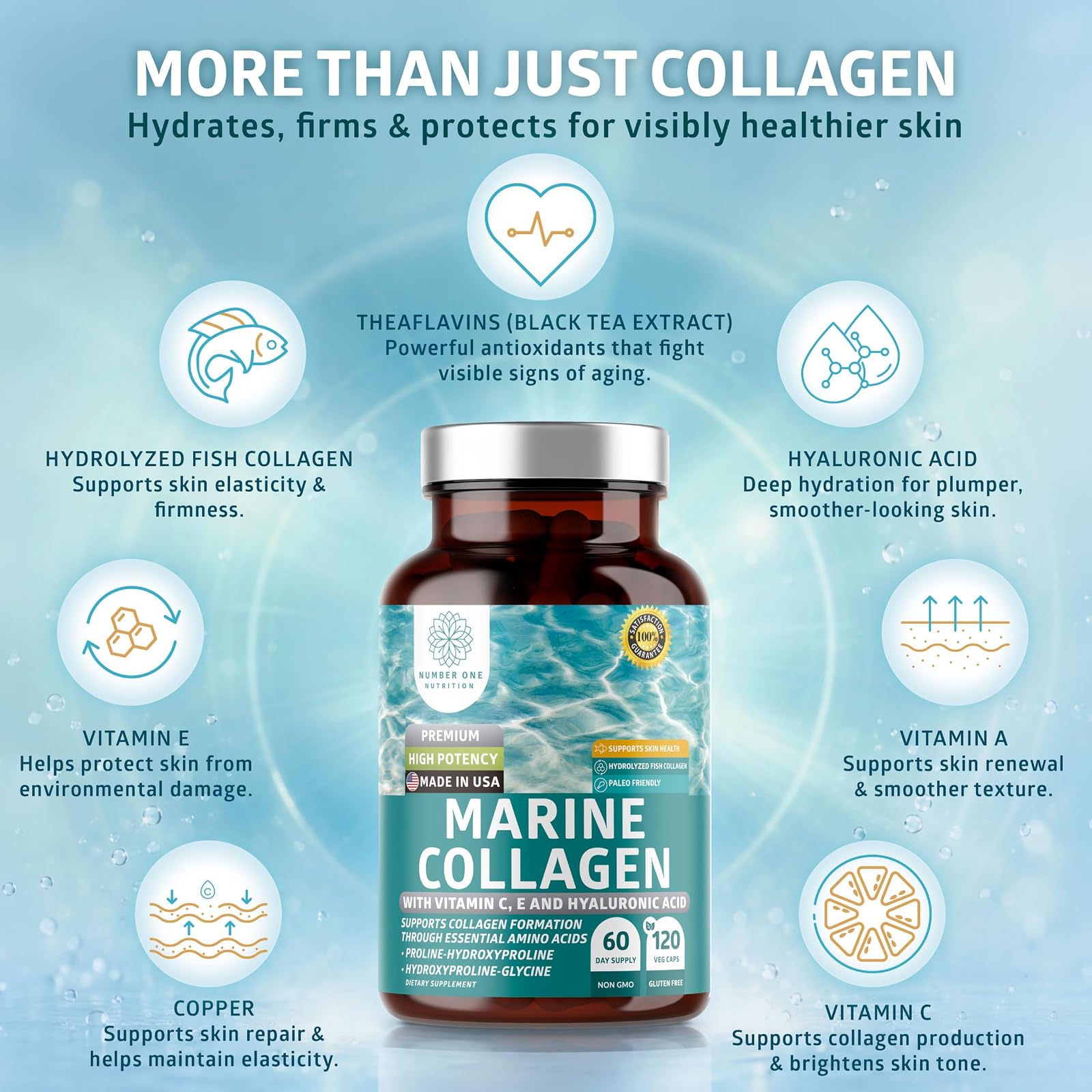 Hyaluronic acid beauty supplement