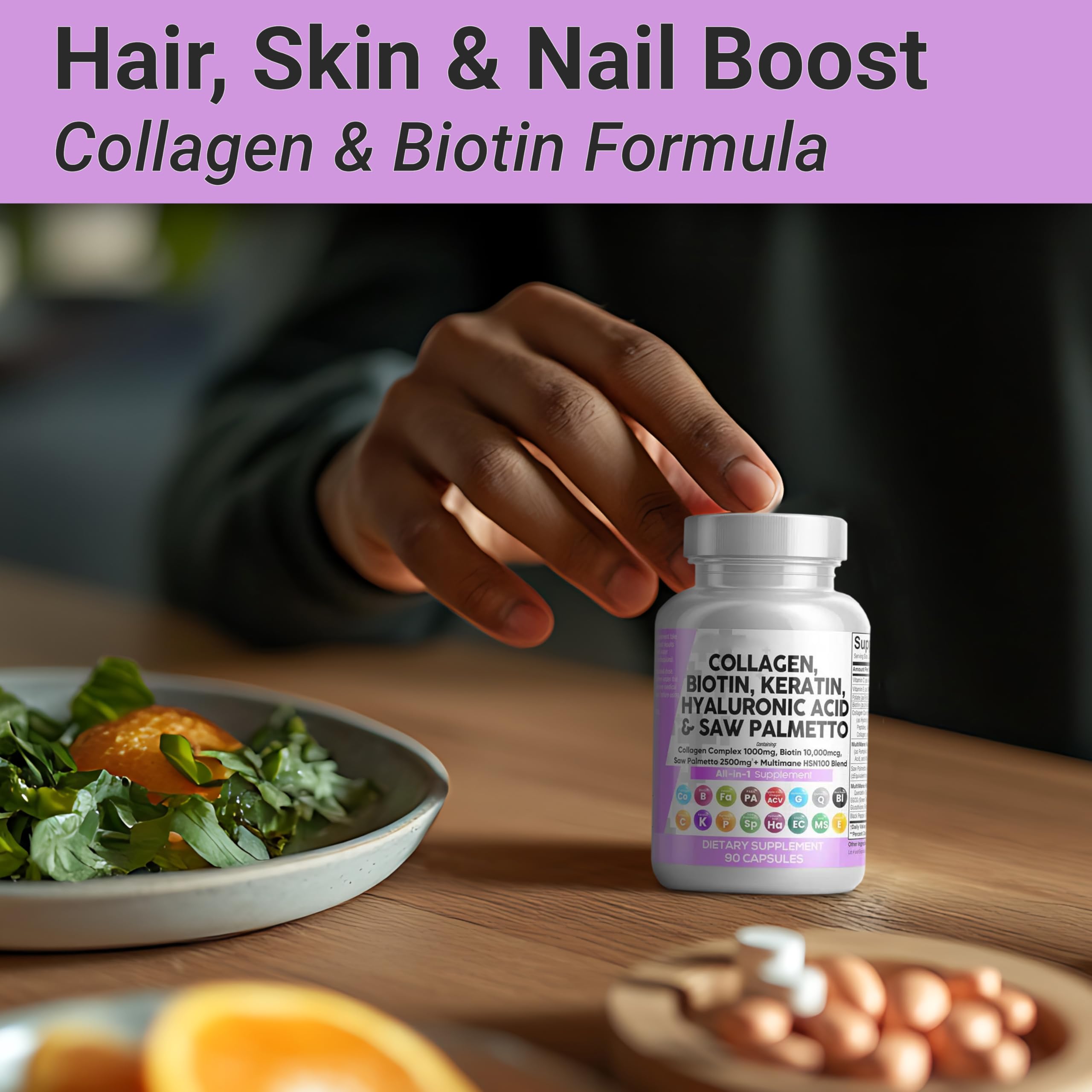 Hyaluronic acid for hydration support