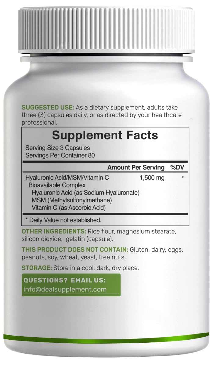 Hyaluronic acid for improved skin elasticity