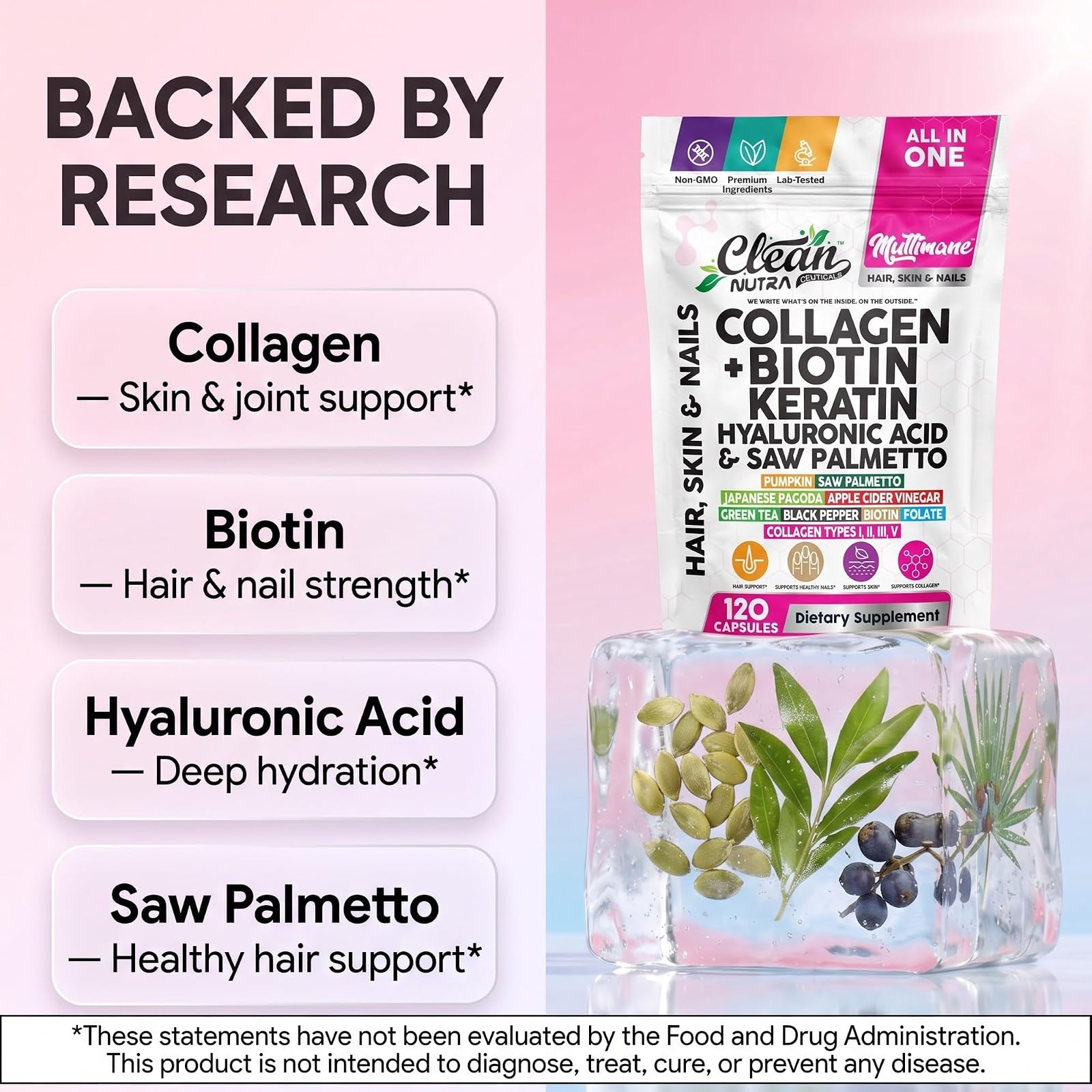 Hyaluronic acid for skin hydration