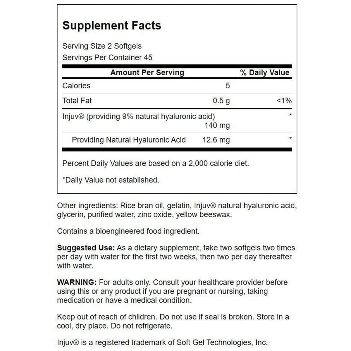 Hyaluronic acid for youthful skin